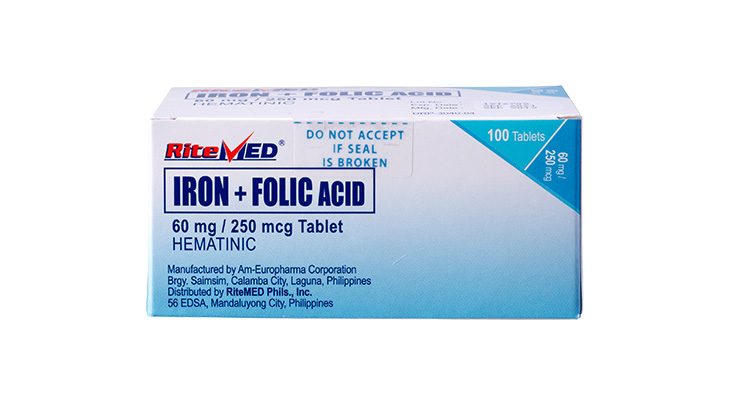 Vitamins for Healthy Blood | RM IRON+FOLIC TAB | RiteMED