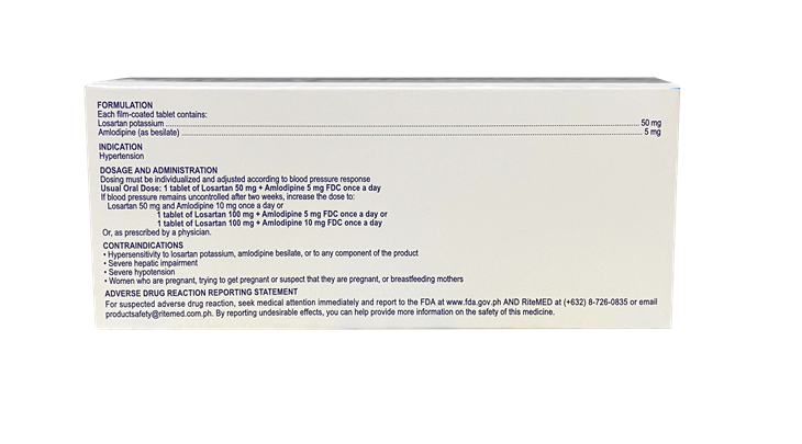 RM LOSAR+AMLO 50/5MG | RiteMED