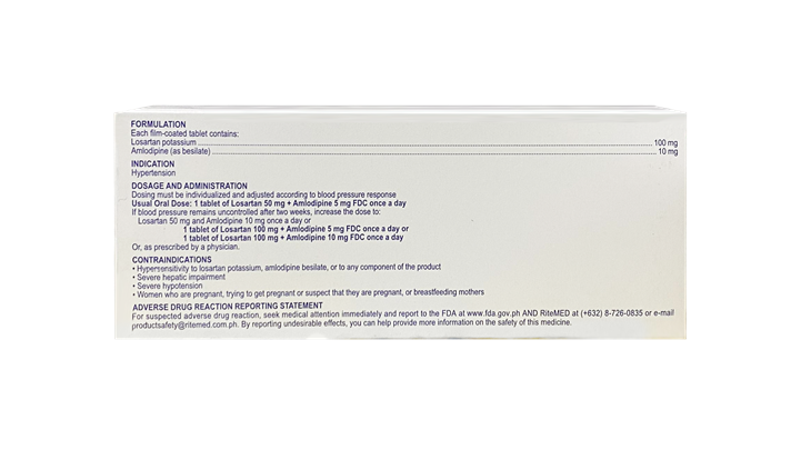 RM LOSAR+AMLO 100/10MG | RiteMED